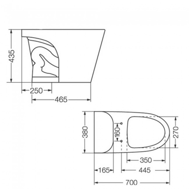 Ferrum Marina inodoro largo blanco IHLMJ
