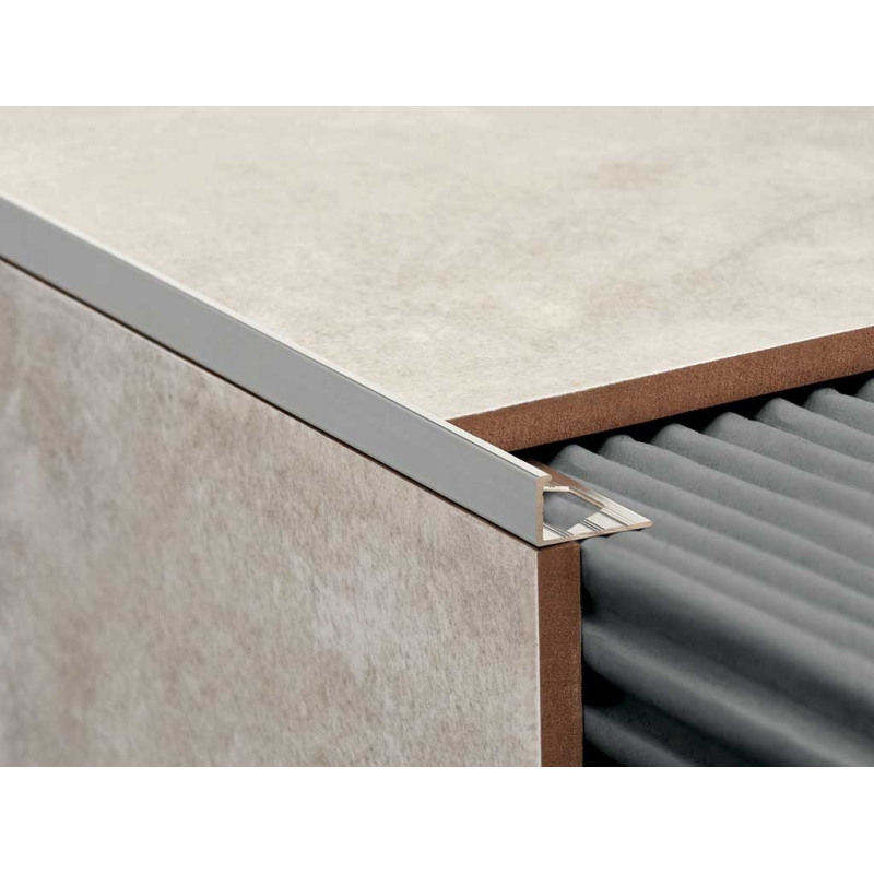 Guardacanto aluminio natural varilla l 10mmx2.50m - 1470