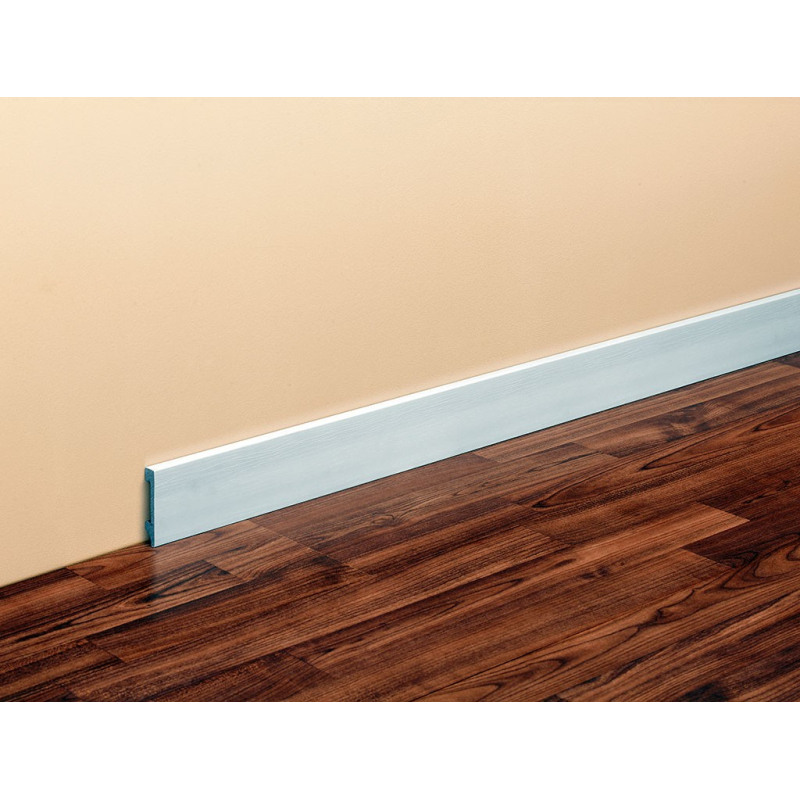 Zócalo Eps plain blanco texturado 70mm x 2.50m