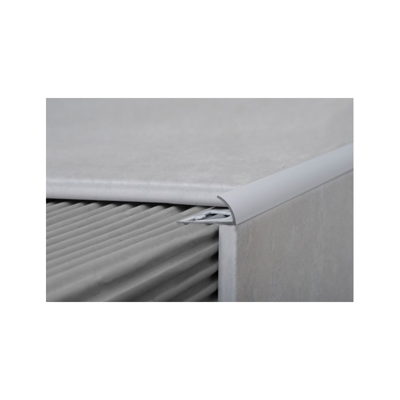 Guardacanto - Aluminio blanco arco caña 10 mm x 2.5 mts