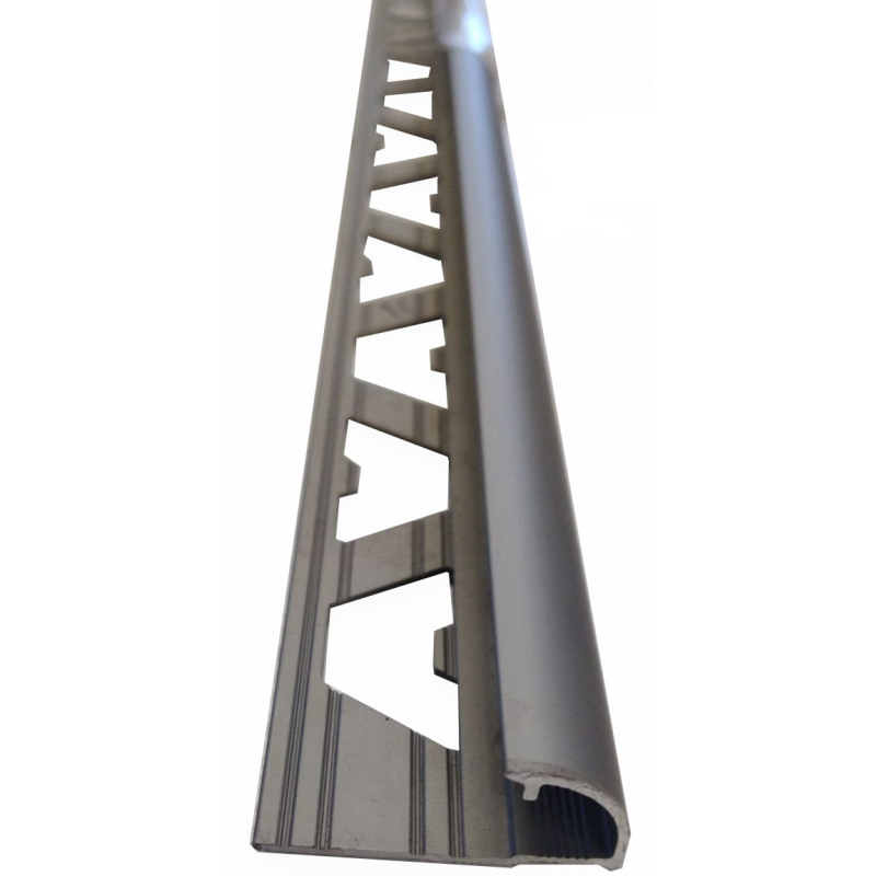 Guardacanto aluminio anodizado ceniza 10mmx2.50m